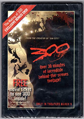 The Making of 300 Exclusive LIMITED EDITION Bonus DVD (Sneak Peak ...